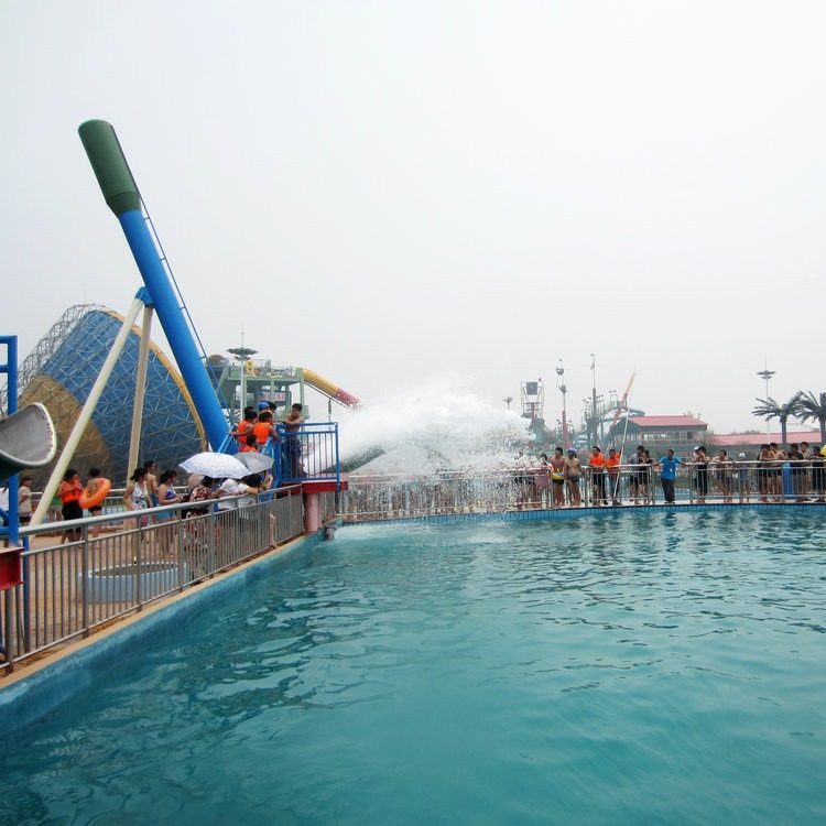 Custom 12.5 m bola meriam air kolam baja slide untuk peralatan Air Park