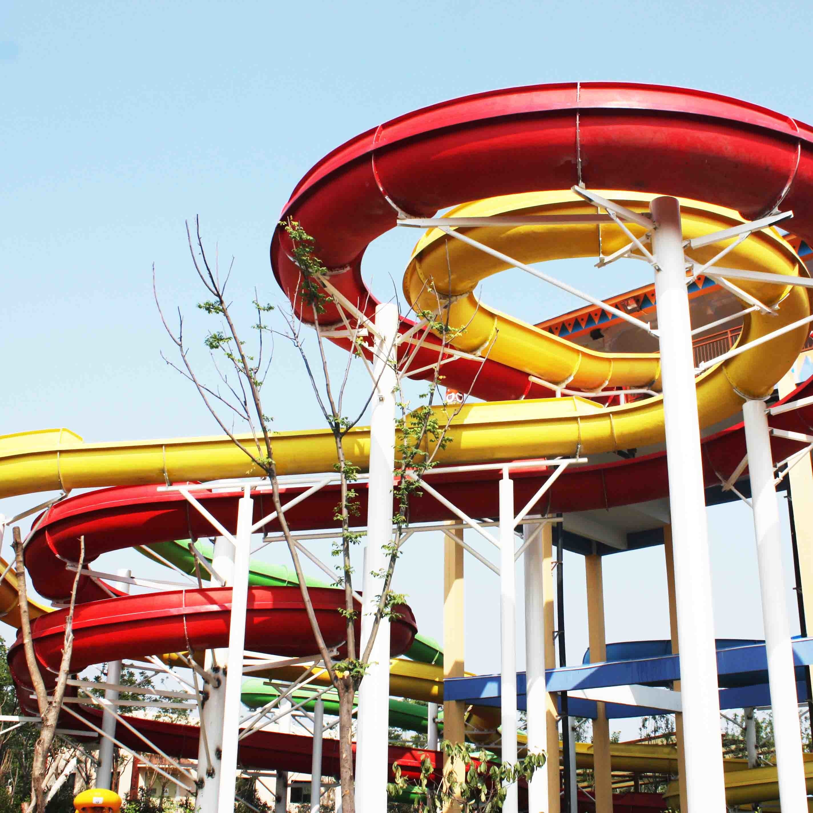 Panjang Slide Raft Spiral Plastik Air Dengan 304 Stainless Steel Screw ...