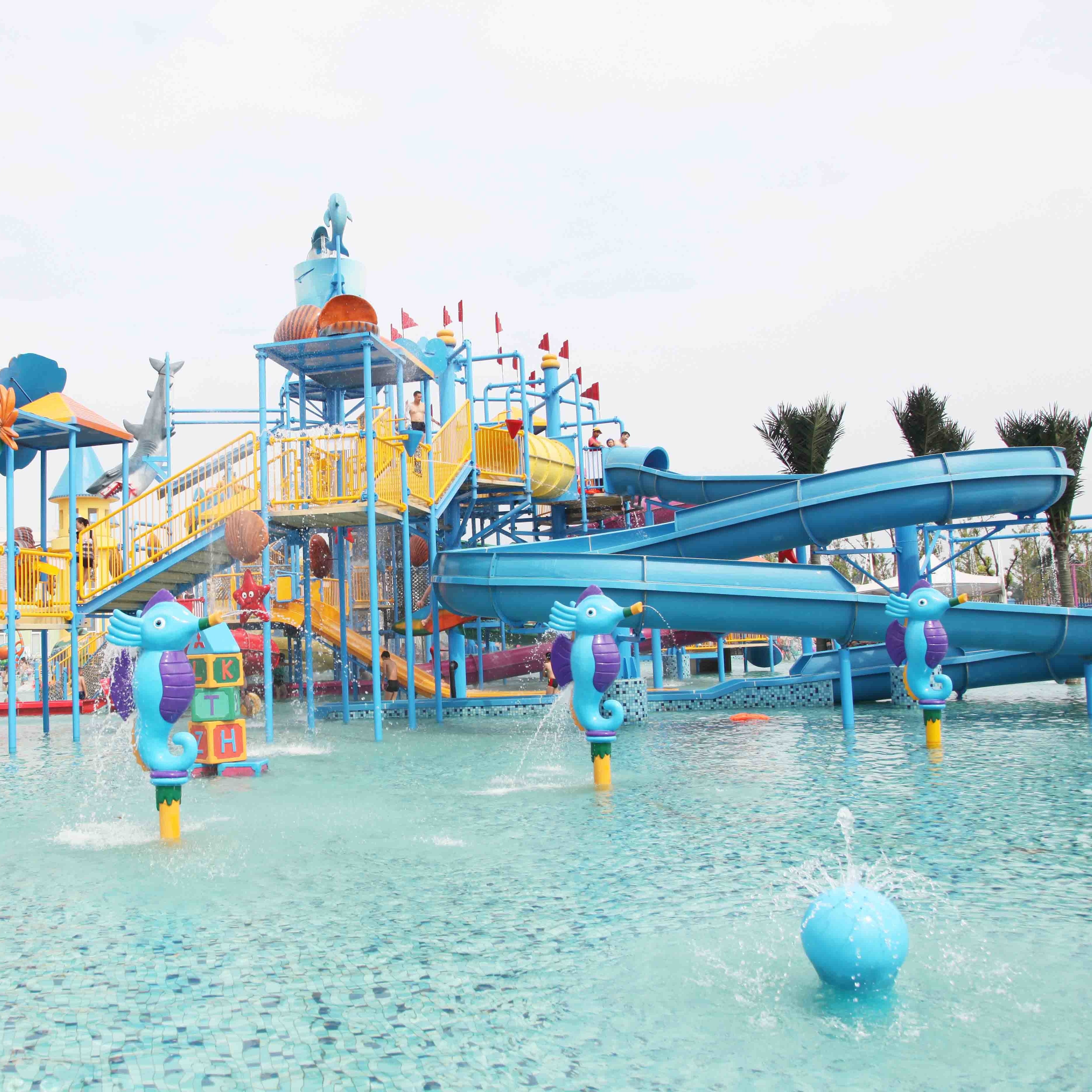 Gaint air rumah bermain anak Aqua Platform dengan air Slide untuk ...