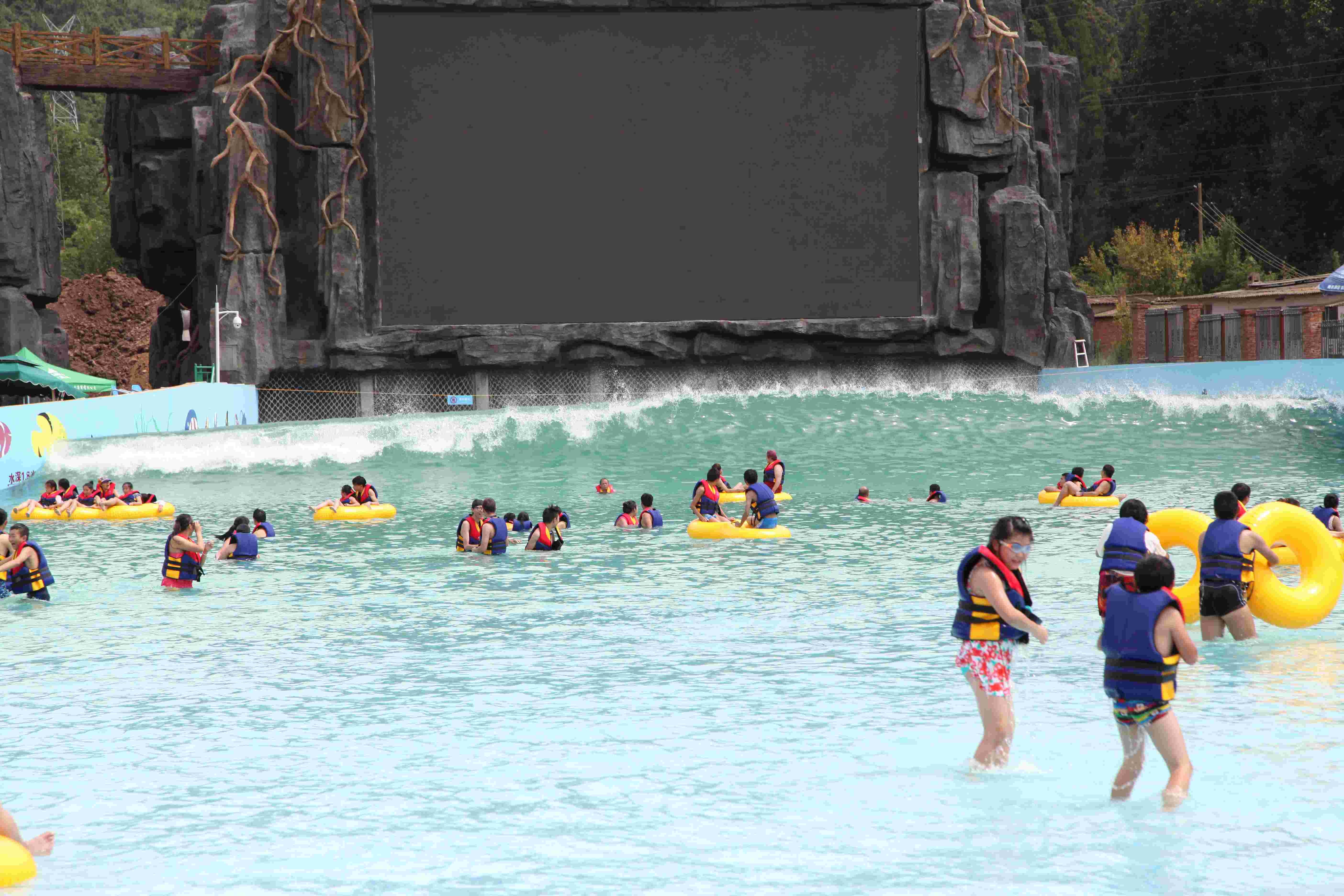 Besar Air Compressor Daya Wave Pool dengan Tinggi Gelombang 3m untuk ...