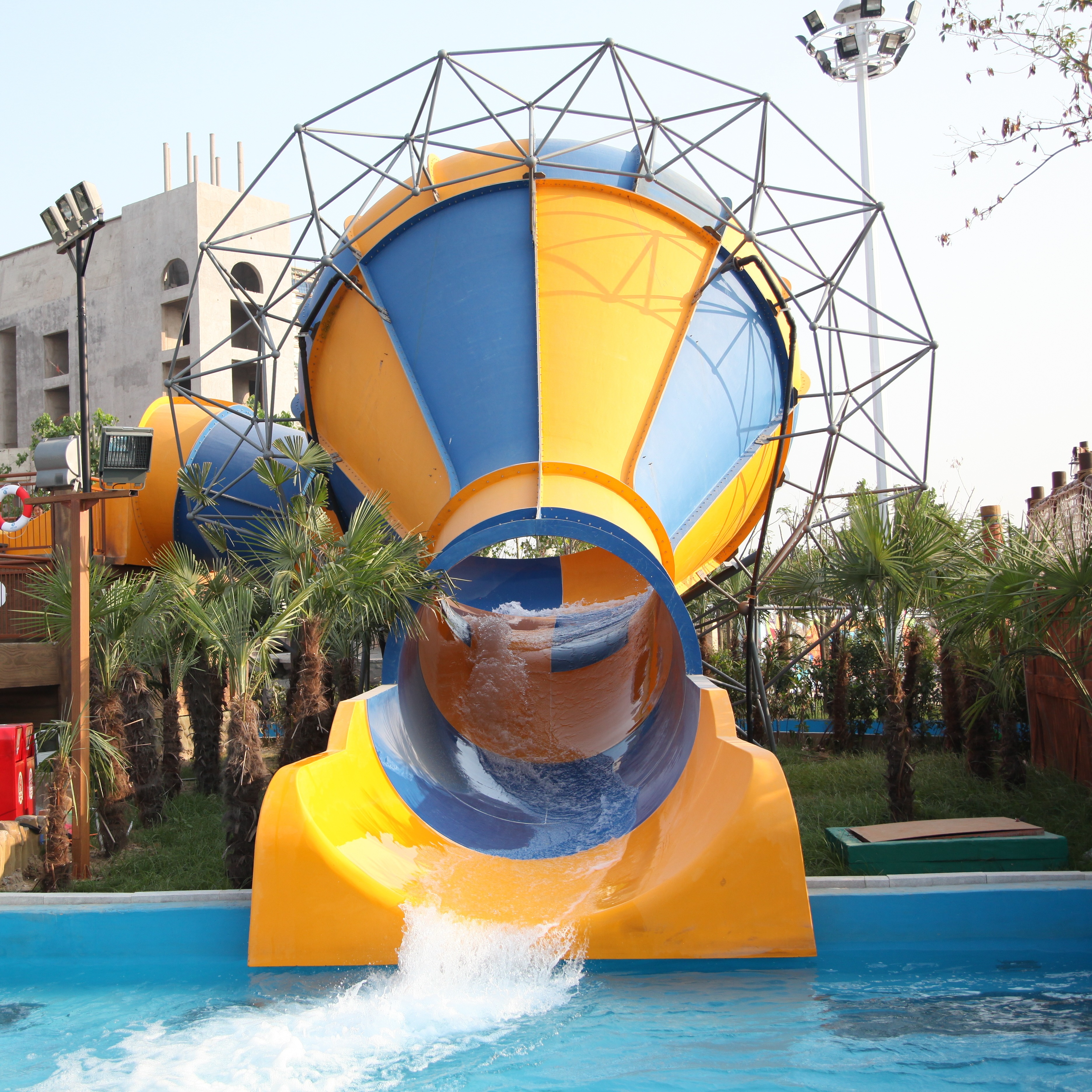 Indoor / Outdoor Komersial Fiberglass Water Slide Park Of Medium ...